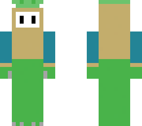 Blue Fall Guy Raptor | Minecraft Skin