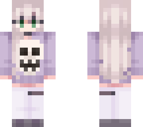 pastel purple skull | Minecraft Skin