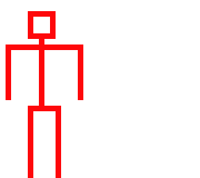 red stick man | Minecraft Skin
