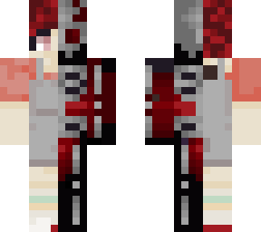 Red skeleton | Minecraft Skin