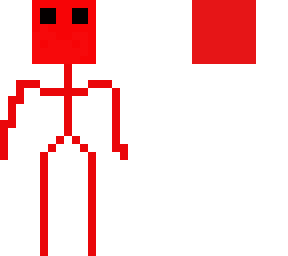 red stick man | Minecraft Skin