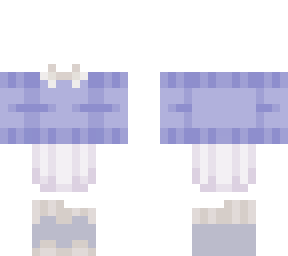 Lavender Purple Pastel Sweater Outfit Base Template Minecraft Skins