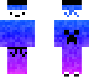gradient blue and purple | Minecraft Skin