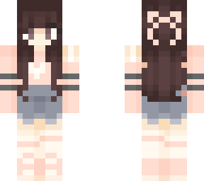 Minecraft Girl With Bow Skin