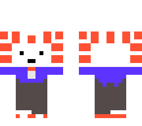 simple peppermint butler jumper template | Minecraft Skin
