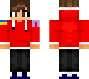 final w/ 2 ribbons and flag | Minecraft Skin