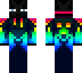 Rainbow Enderman | Minecraft Skin