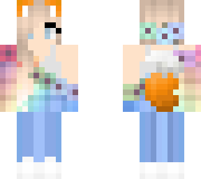 Rainbow fox. | Minecraft Skin