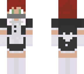 red haired maid dress | Minecraft Skin