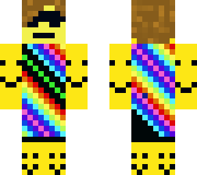 Smiling rainbow | Minecraft Skin