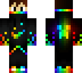 Rainbow Gamer Minecraft Skins