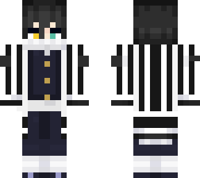 Obanai Iguro Traje Elegante | Minecraft Skin