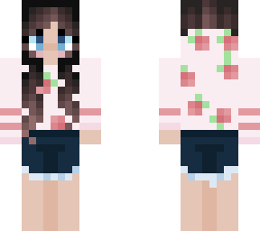 Strawberry Gamer | Minecraft Skin