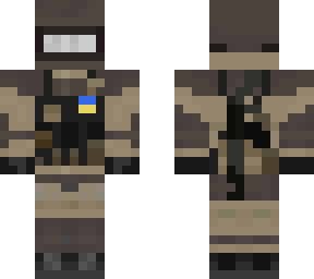 Ukrainian Spetsnaz with altyn | Minecraft Skin