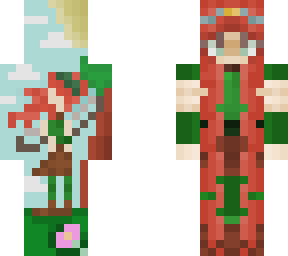 warrior girl pixel art | Minecraft Skin