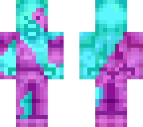 Fused Steve (Blue and Violet) | Minecraft Skin