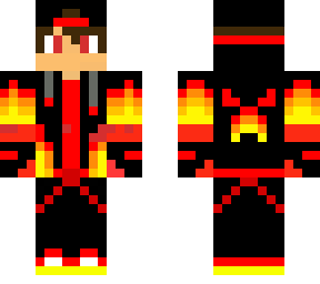 Gamer boy (fire) | Minecraft Skin