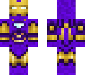 Purple iron Man Suit | Minecraft Skin