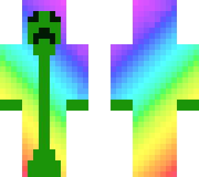 rainbow creeper | Minecraft Skins