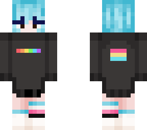 Pan Pride, Non-binary | Minecraft Skin