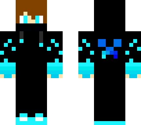 Cyan Gamer Boy | Minecraft Skin