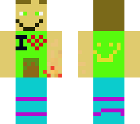 I heart minecraft with corrupted arm | Minecraft Skin