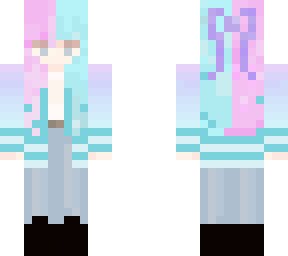 Pink and Blue | Minecraft Skin