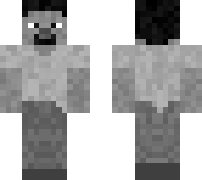Black and white steve | Minecraft Skin