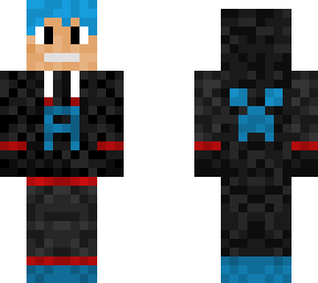 Black grey jacket by nischay | Minecraft Skin