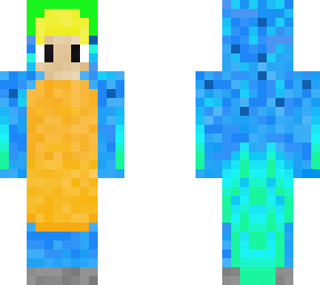 Blue Parrot Costume | Minecraft Skin