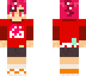 Octoling Boy with Octo Layered LS and Golden Toothpick | Minecraft Skin