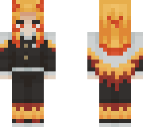 Rengoku Demon Slayer Minecraft Skins