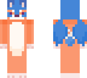 Bluejay fox combination | Minecraft Skin