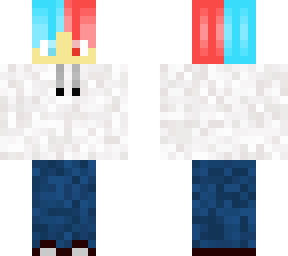 Red and Blue hair boy | Minecraft Skin