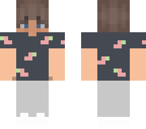 Brown haired guy with chilli shirt | Minecraft Skin