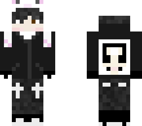bunny hat drainer enby | Minecraft Skin