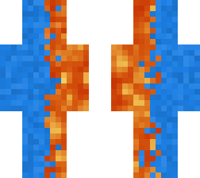 half lava half water | Minecraft Skins