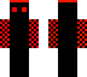 black and red skin very cool and nice | Minecraft Skin