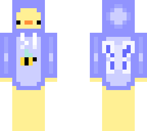 duck with bee on hodie with wings | Minecraft Skin