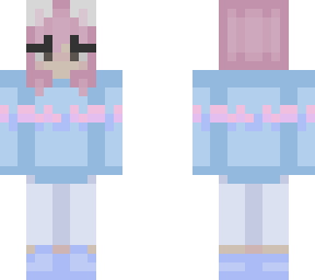 Niki Nihachu Blue Bi***uals MCC Skin | Minecraft Skin