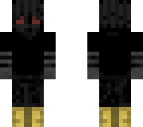 Shadow assassin with strong dragon boots | Minecraft Skin