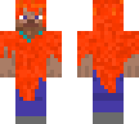 steve swim lava | Minecraft Skin