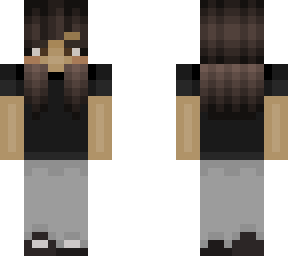 man with long hair | Minecraft Skins