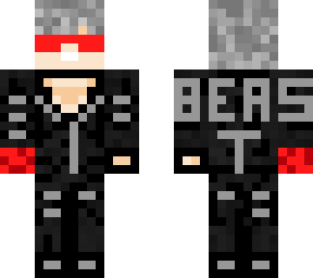 Cool Boy with beast BACKSIDE | Minecraft Skin
