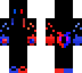 red v blue dab | Minecraft Skin