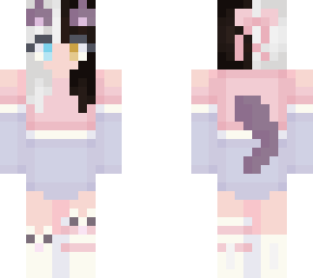 Kawaii Cat Girl Minecraft Skins