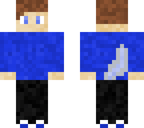 Blue Wolf Boy Minecraft Skin