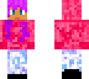 purple neon girl | Minecraft Skins