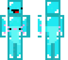 cyan axolotl | Minecraft Skins