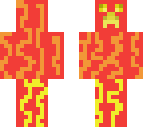 fire creeper skin | Minecraft Skin